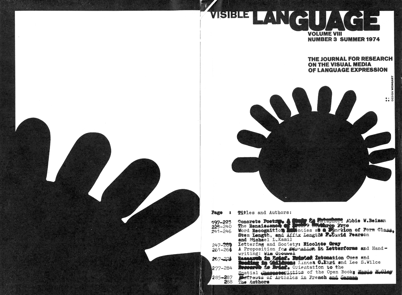 Lettering and Society | Visible Language